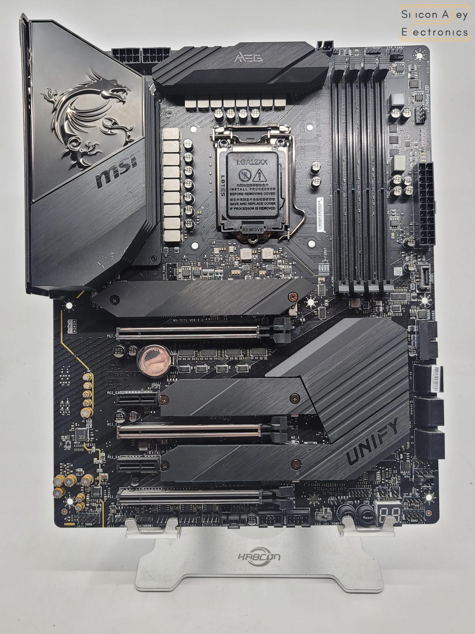 MSI MEG Z490 Unify Intel LGA 1200 DDR4 ATX Motherboard - Silicon Alley ...