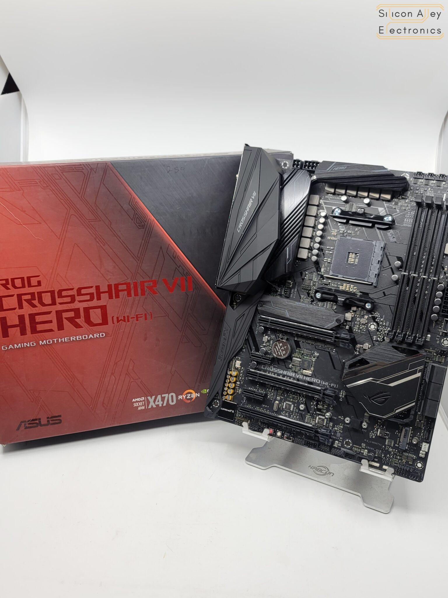 ASUS ROG Crosshair VII AMD AM4 X470 ATX Motherboard - Silicon Alley ...