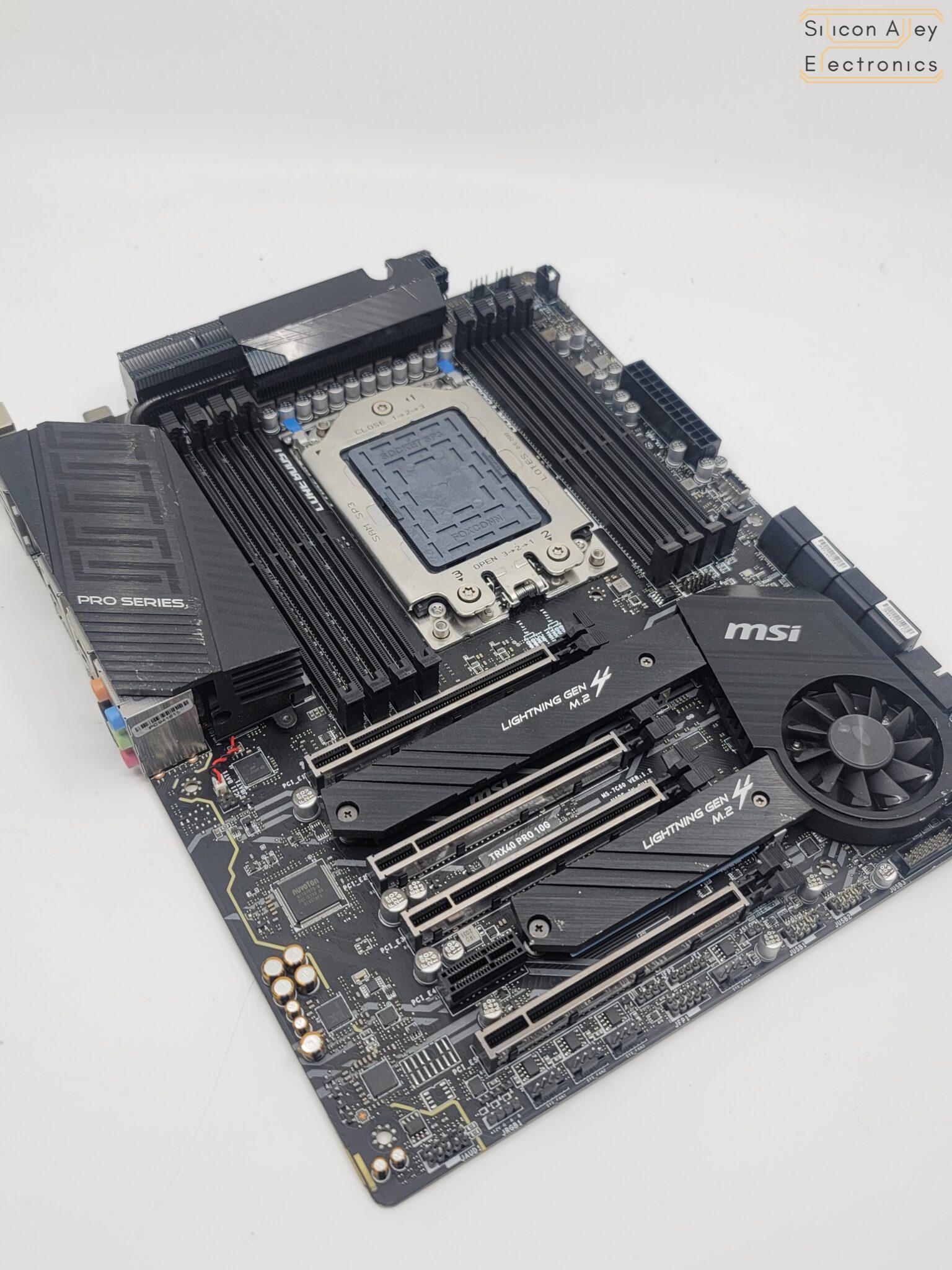 MSI TRX40 Pro 10g AMD Threadripper sTRX40 ATX Motherboard - Silicon ...