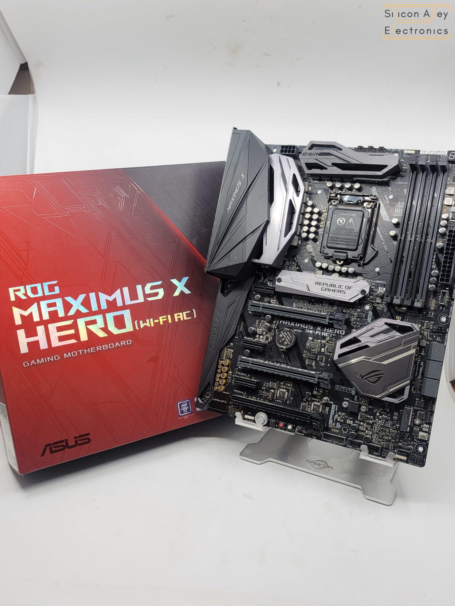 ASUS ROG Maximus X Hero Wifi AC Intel Z370 LGA 1151 ATX Motherboard ...