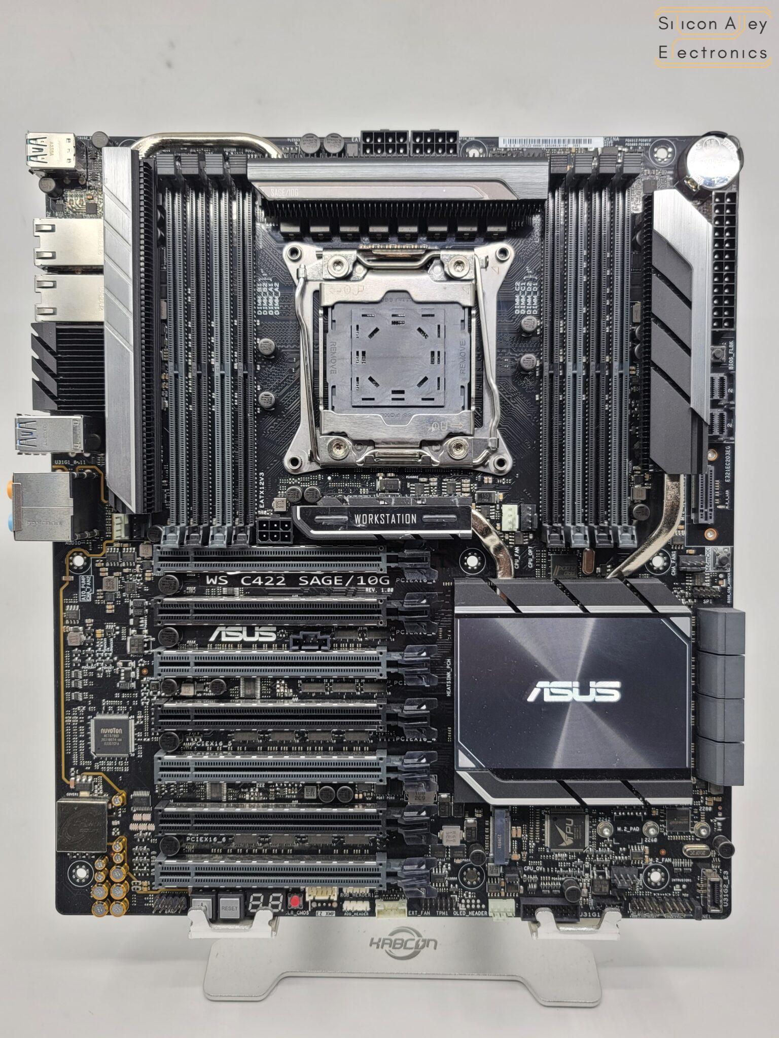 ASUS WS C422 Sage/10G Intel LGA 2066 DDR4 EATX Workstation Motherboard ...