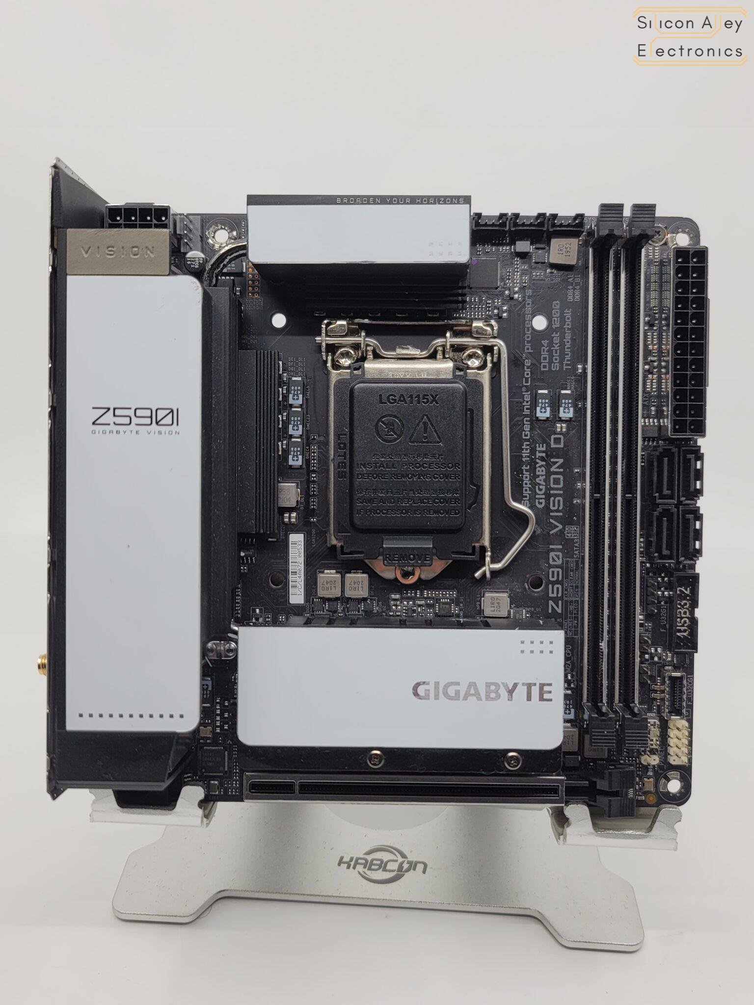 Gigabyte Z590I Vision D Intel LGA 1200 DDR4 ITX Motherboard - Silicon ...