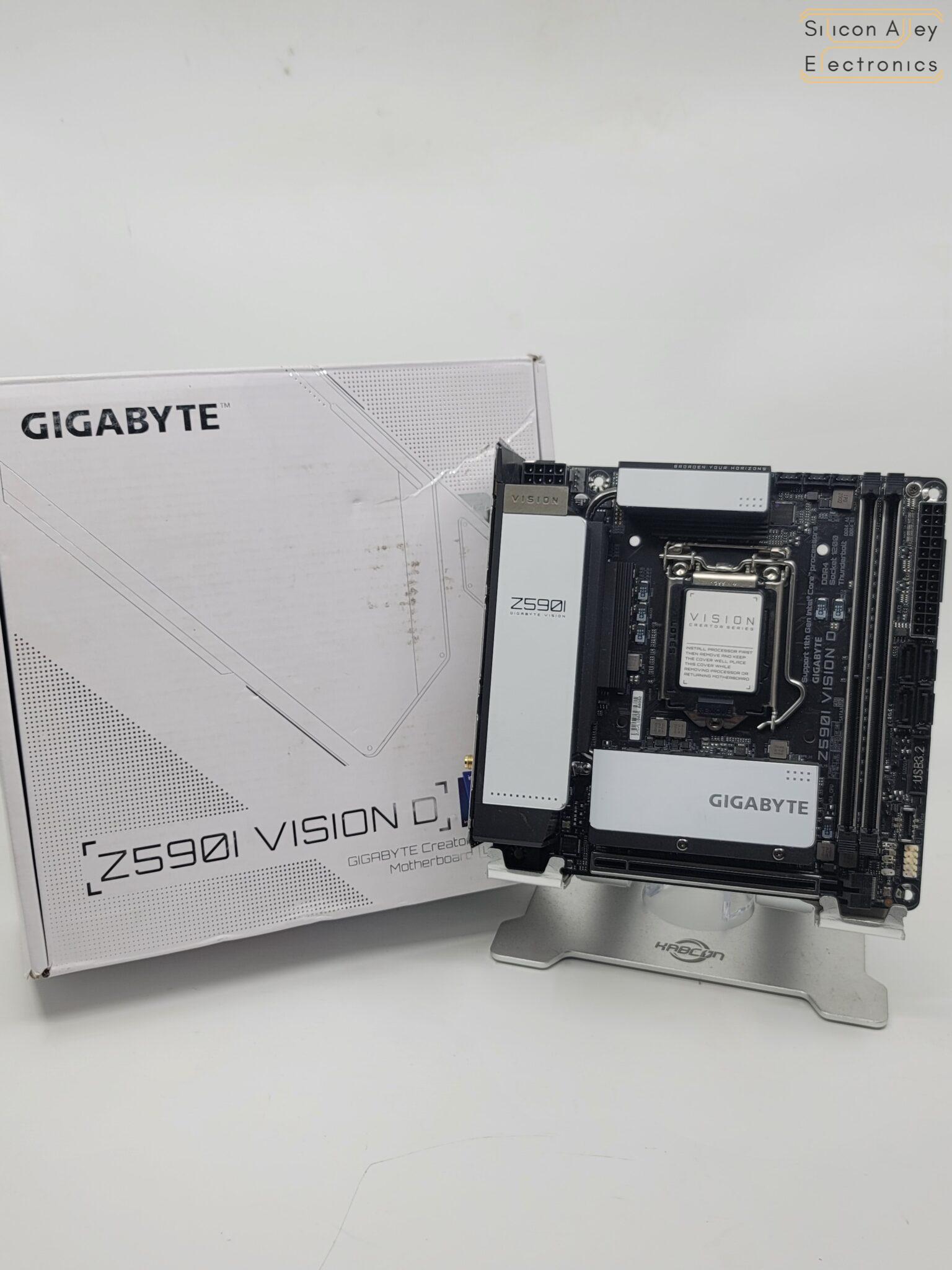 Gigabyte Z590I Vision D Intel LGA 1200 DDR4 ITX Motherboard - Silicon ...